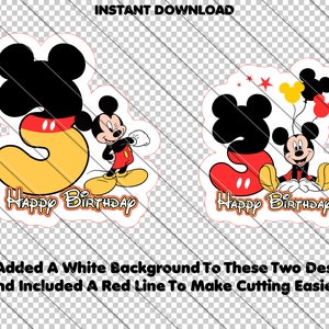 Mickey 3rd Birthday, Mickey Mouse Svg, Mickey Mouse Svg for Cricut, 3rd ...