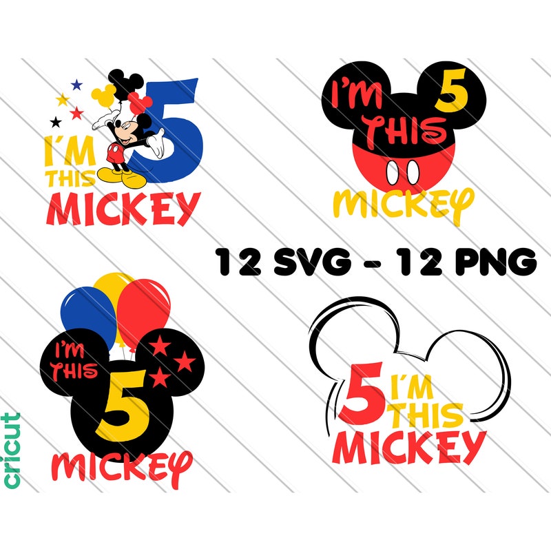 Mickey Mouse Svg - Etsy