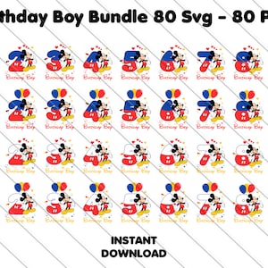 Mickey Birthday Boy Family Svg, Mickey Matching Family, Mickey Mouse ...