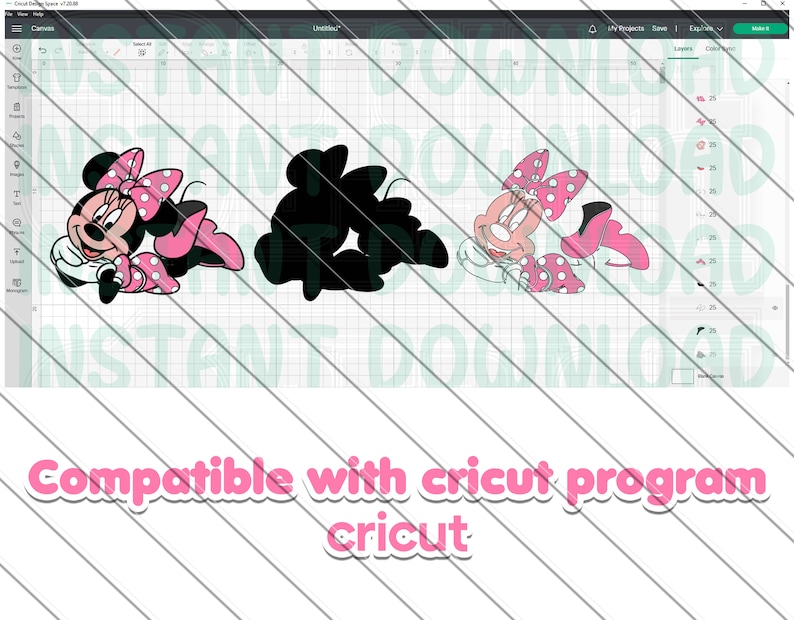 Minnie Mouse SVG PNG Bundle, 14 Files (digital Download) - Etsy