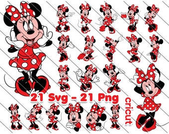 Minnie Mouse Svg, Minnie Mouse for Cricut, Minnie Mouse Png, Minnie in ...