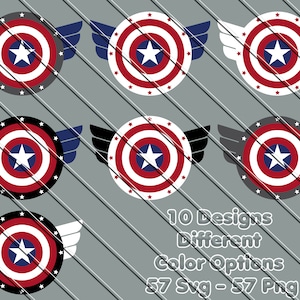 Captain America Svg Bundle Svg, Png, Marvels Svg, Marvel Avengers Svg ...