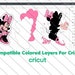 Minnie Mouse Numbers SVG, PNG: Red Birthday Clipart (digital Download ...