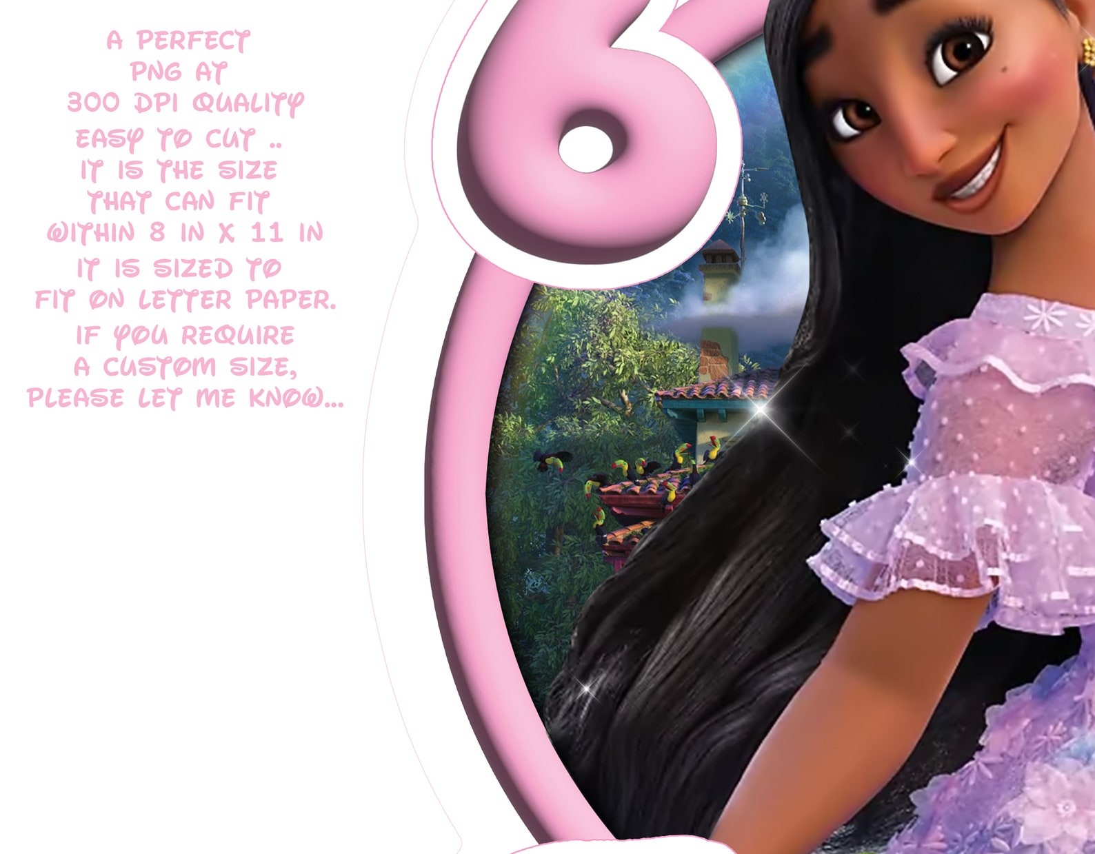 Customize Isabella Encanto Cake Topper Isabella Encanto - Etsy