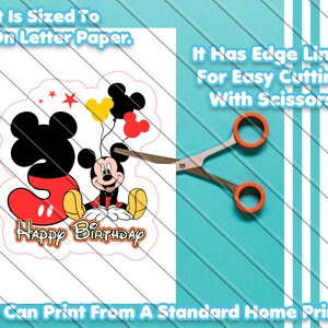 Mickey 3rd Birthday, Mickey Mouse Svg, Mickey Mouse Svg for Cricut, 3rd ...