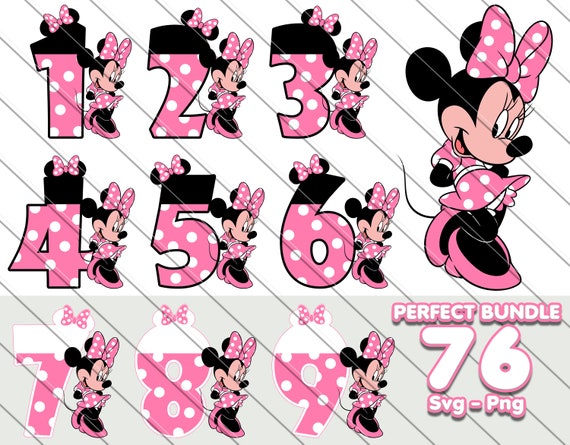 Printable Minnie Mouse Birthday Numbers Minne Mouse Bingo Game