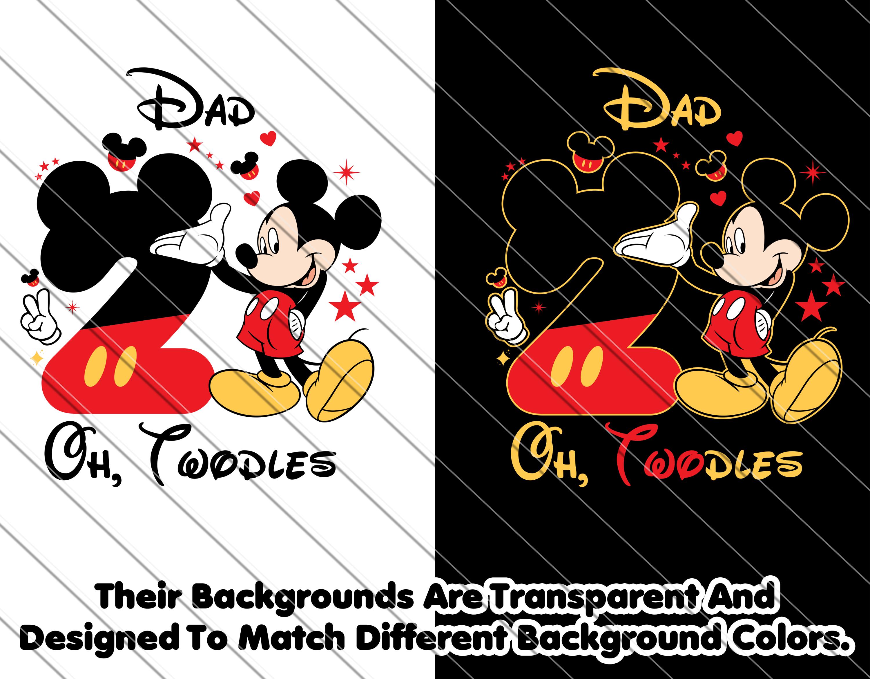 Oh Twodles Mickey Birthday Boy : Family Matching SVG Bundle (digital ...