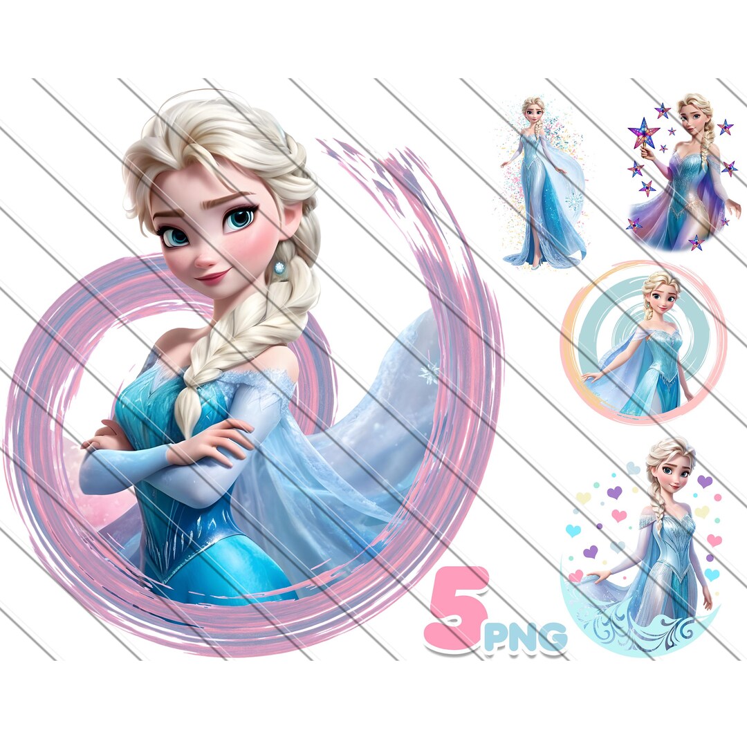 Princess Elsa, Frozen Princess Png, Frozen Clipart Set, Cute Frozen ...