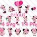 Minnie Mouse SVG PNG Bundle, 14 Files (digital Download) - Etsy