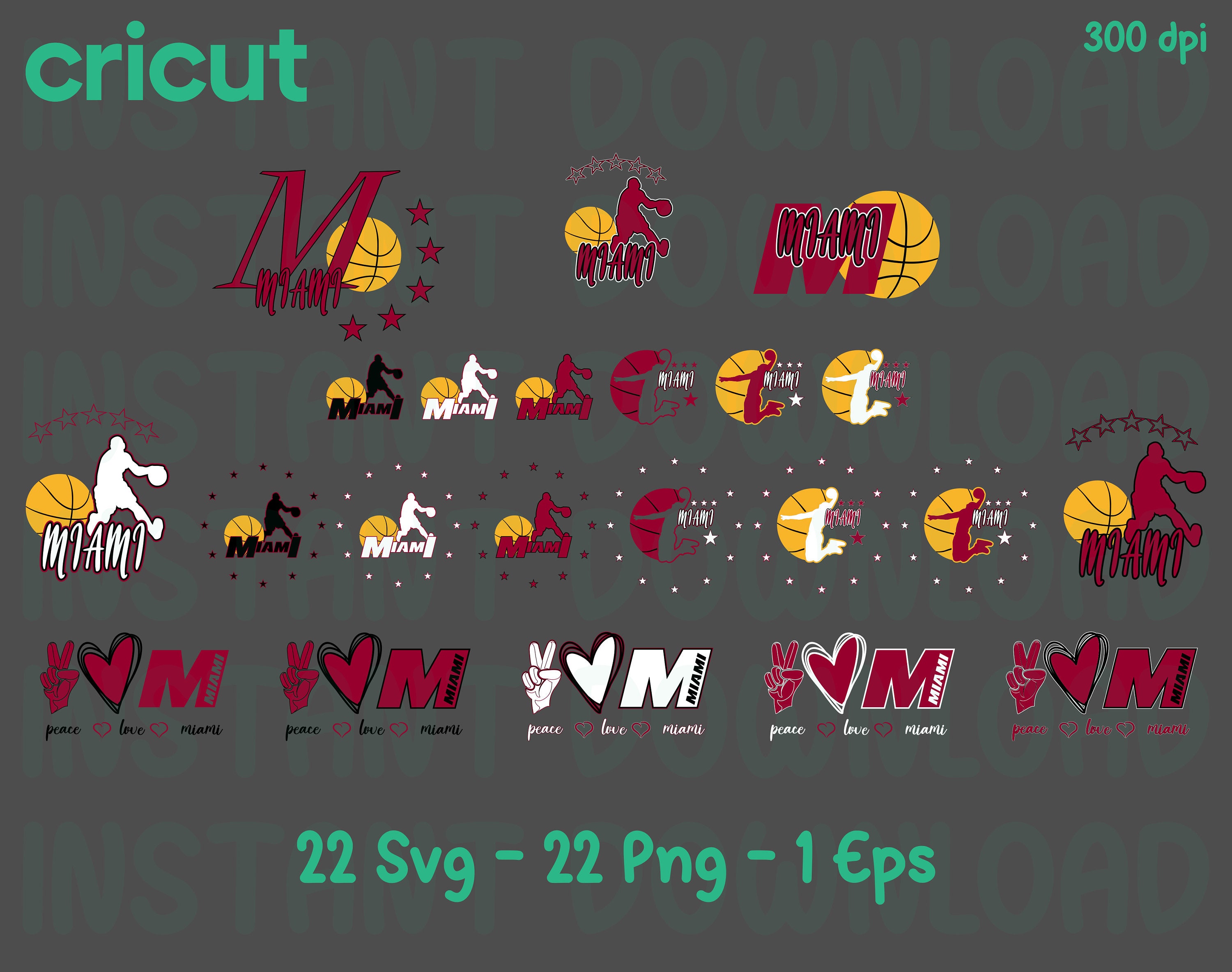 Miami Basketball Svg Basketball Svg Cut File Miami Svg - Etsy