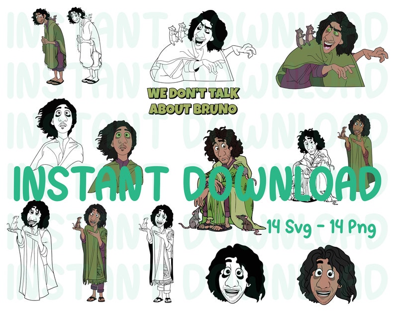 Bruno Encanto Svg Bruno Svg Cutting File We Don't Talk - Etsy