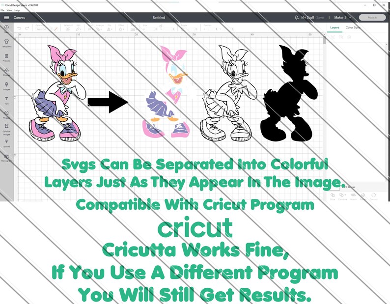 Daisy Duck SVG Bundle: 15 Unique Clipart Designs (digital Download) - Etsy