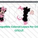 Minnie Mouse Numbers SVG PNG: Pink Birthday Clipart (digital Download ...
