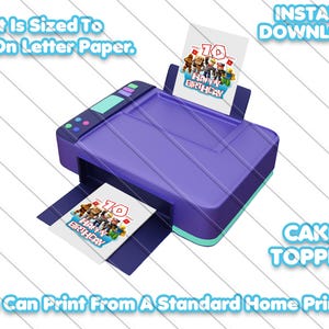 Roblox 10th Birthday PNG: Cake Topper & Shirt Designs (digital Download ...