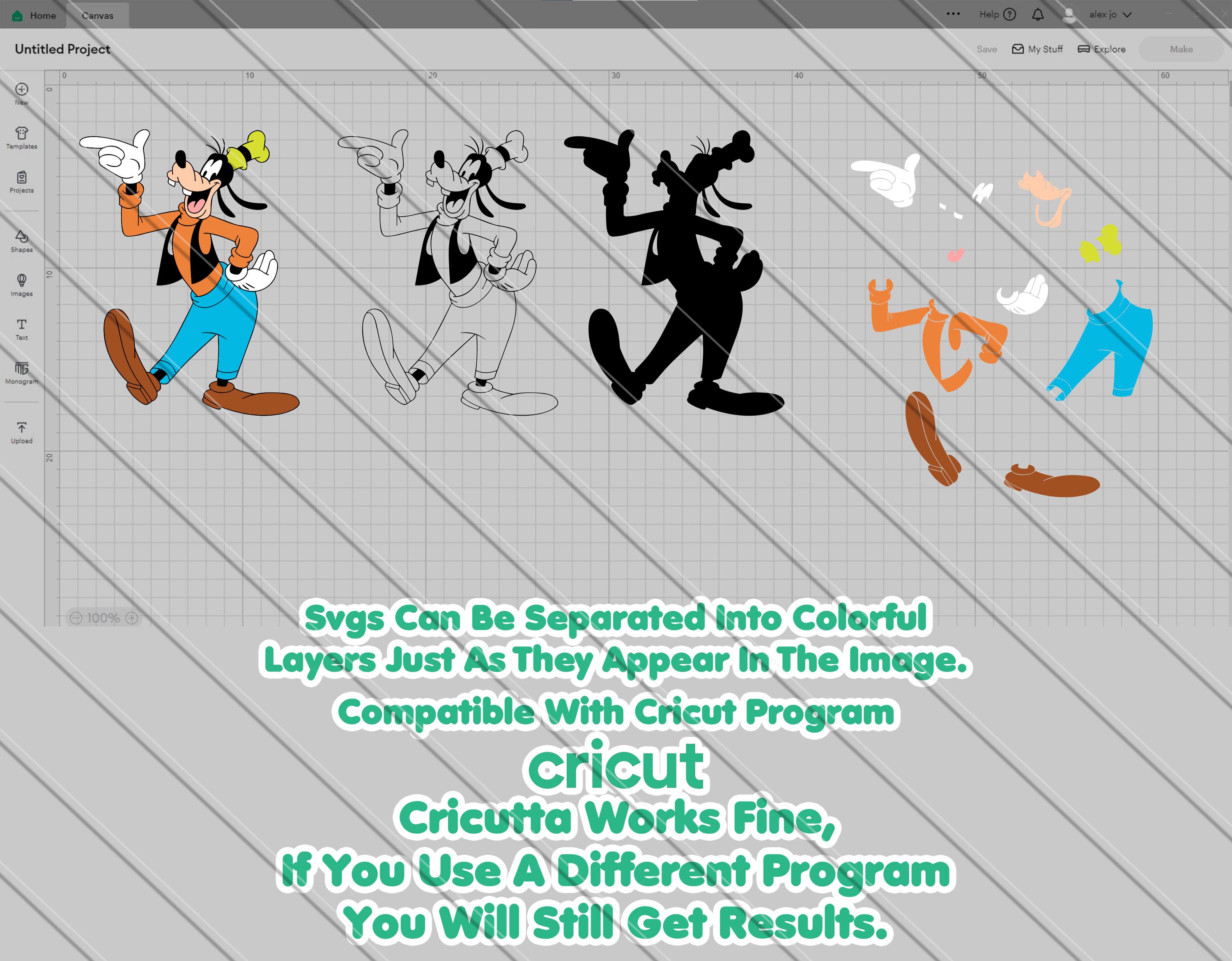 Goofy SVG PNG Bundle | 42 Funny Poses | Disney Cartoon Character ...