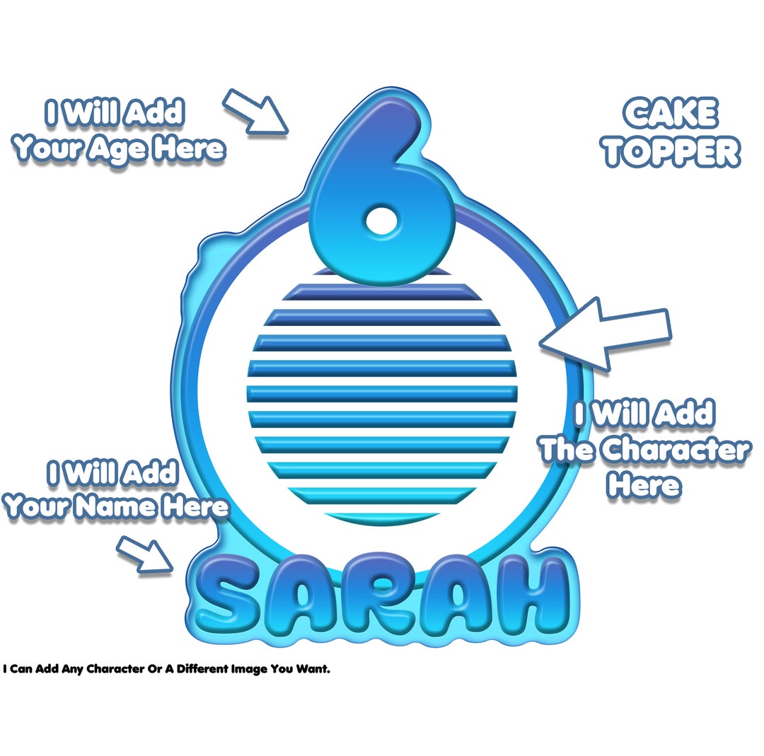 Personalized Taz Cake Topper, Devil Birthday Png, 194 - Etsy