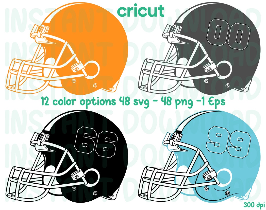 Football Helmet Svg Instant Download SVG PNG Helmet Svg - Etsy