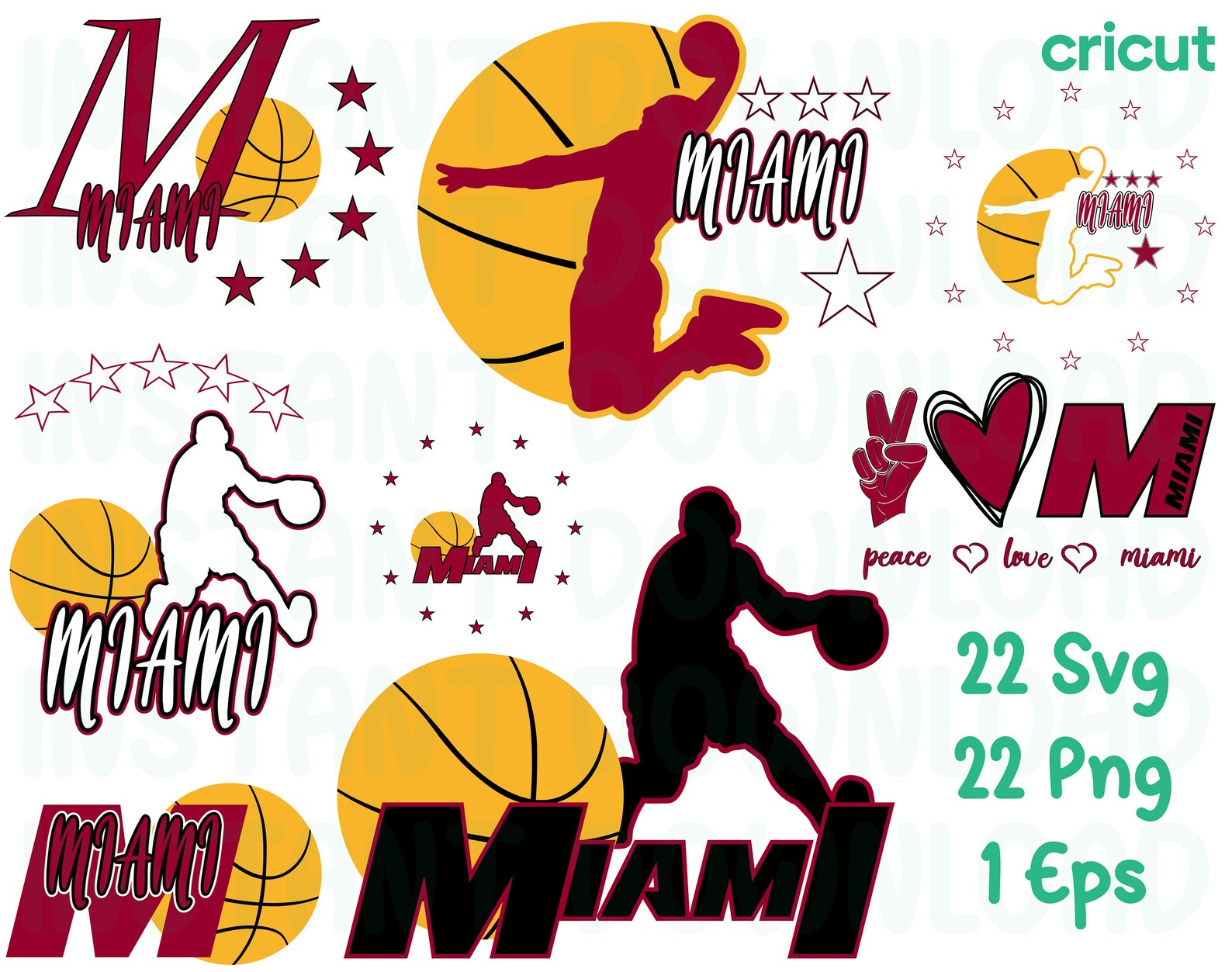 Miami Basketball Svg Basketball Svg Cut File Miami Svg - Etsy
