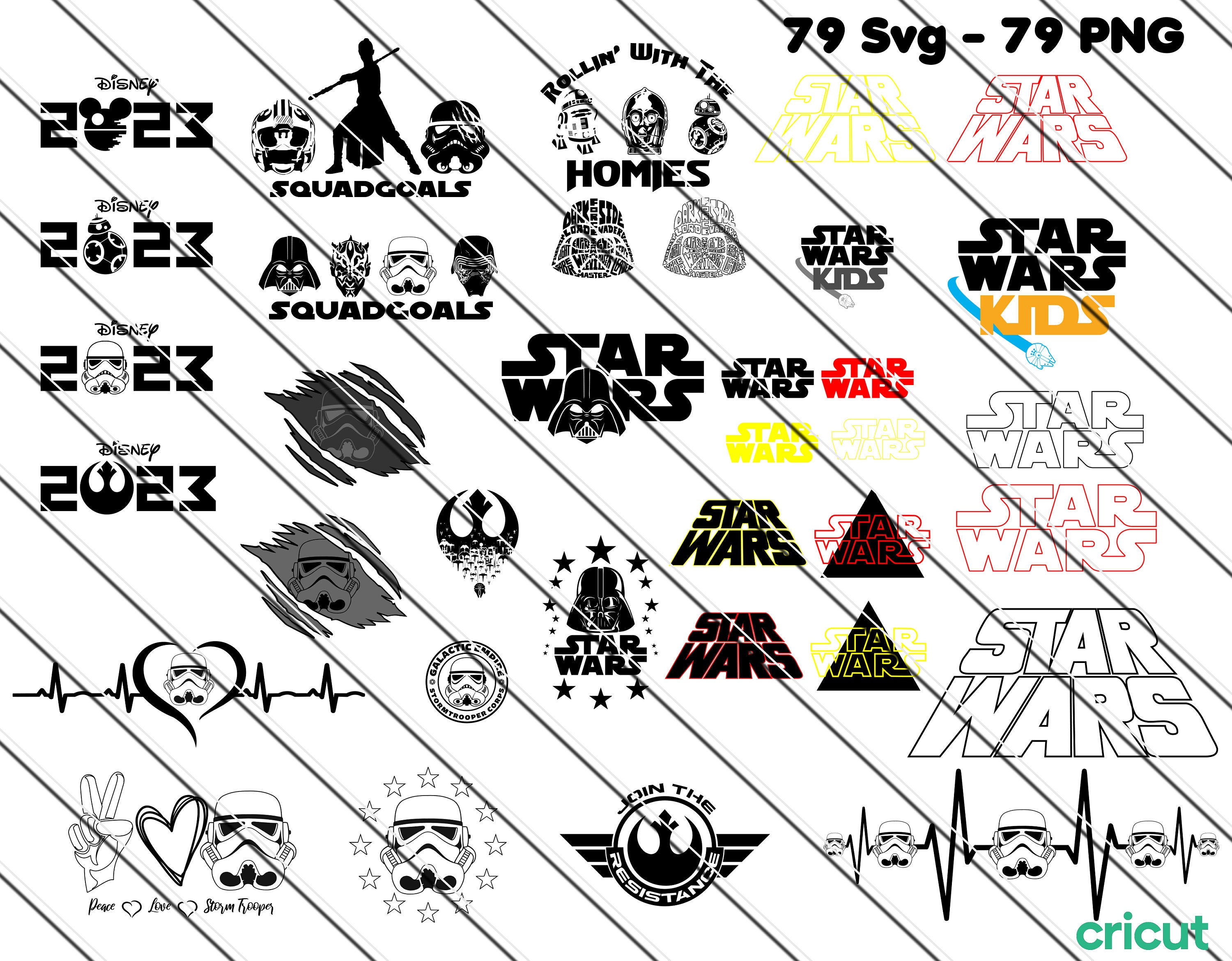 Star Wars Logos SVG: Rebel Alliance, Galactic Empire (79 SVG/PNG ...