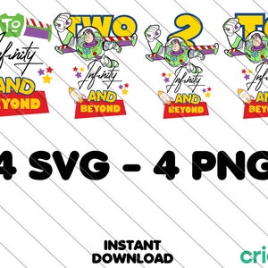 Two Infinity and Beyond Svg, Toy Story Png (digital Download) - Etsy