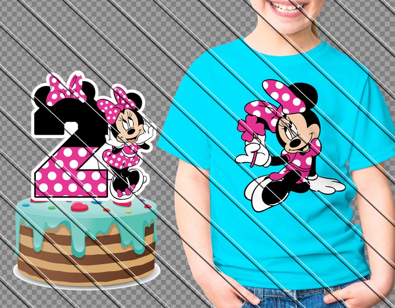 Minnie Mouse 2nd Birthday SVG PNG Clipart (digital Download) - Etsy
