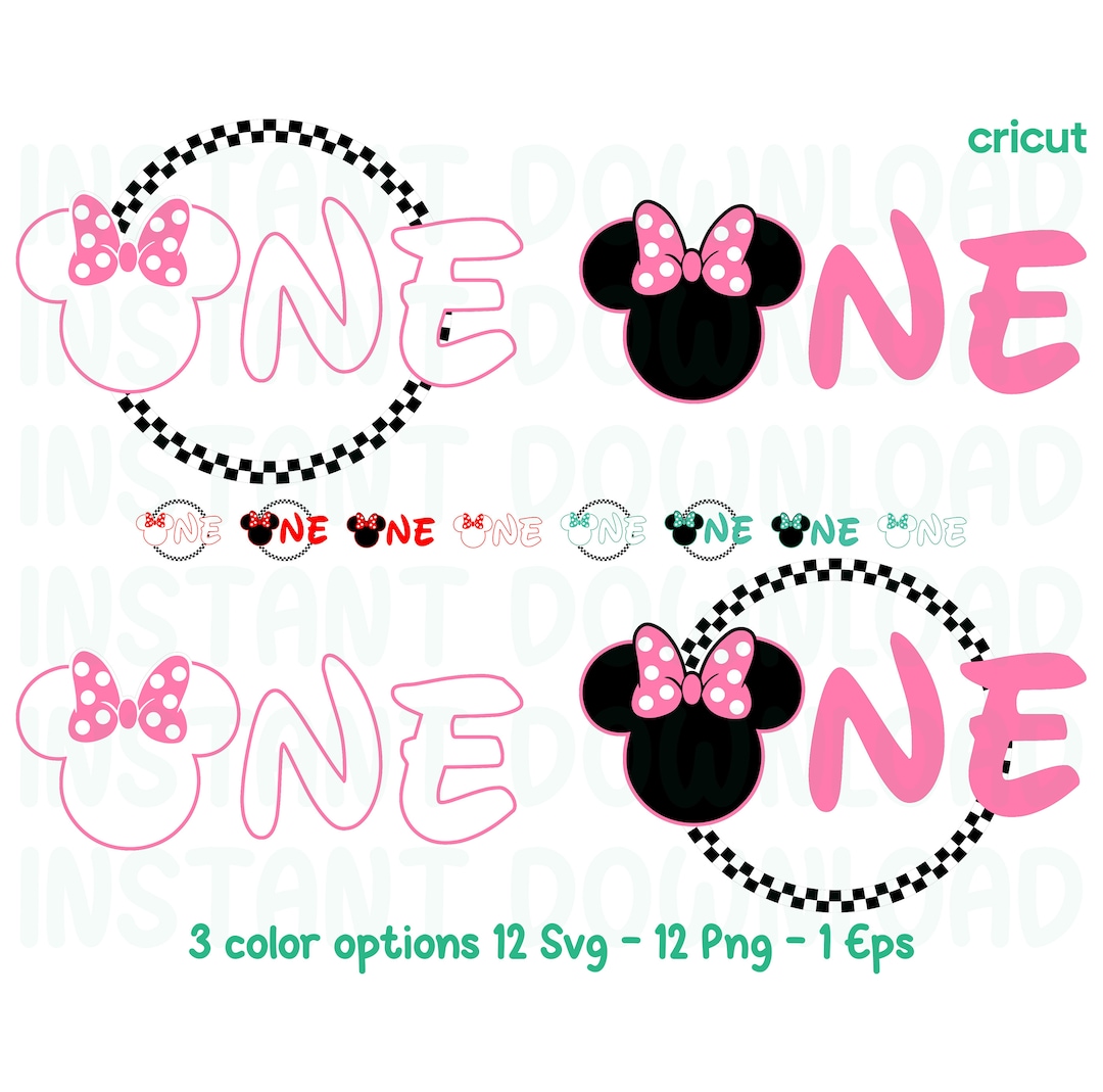Minnie Mouse Svg, Minnie 1st Birthday Cut Files | Cricut, Svg Cut Files ...