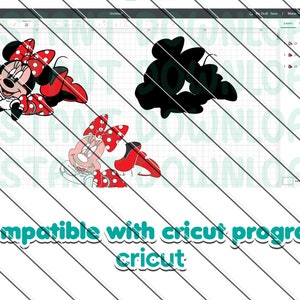 Red Minnie Mouse SVG PNG Clipart (digital Download) - Etsy