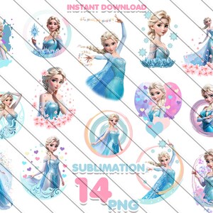 Elsa PNG, Elsa, Princess, Winter, Magical, Sublimation Art, Digital ...