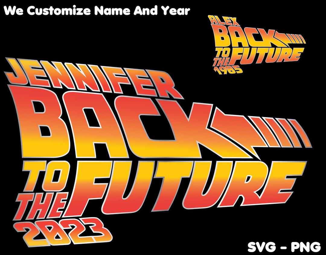 Customized Back to the Future Svg Digital Download Svg Png - Etsy