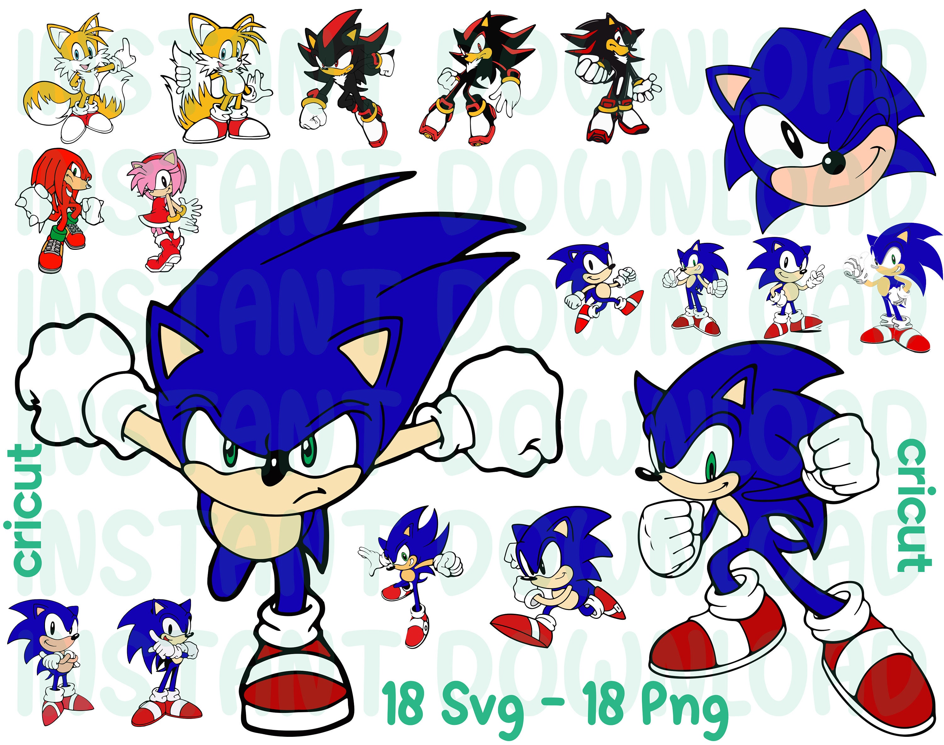 Sonic Svg Sonic the Hedgehog Svg Sonic Svg Files For Cricut - Etsy México