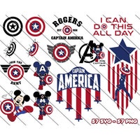 Captain America SVG - Etsy