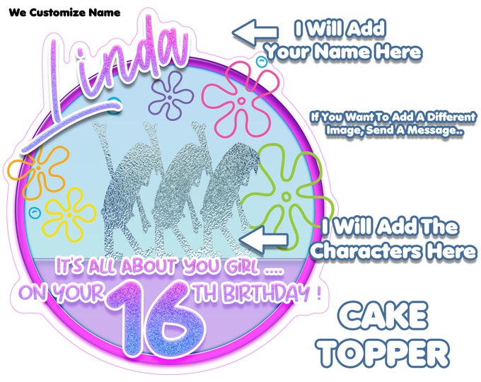 Digital Printable All About You Cake Topper - Etsy