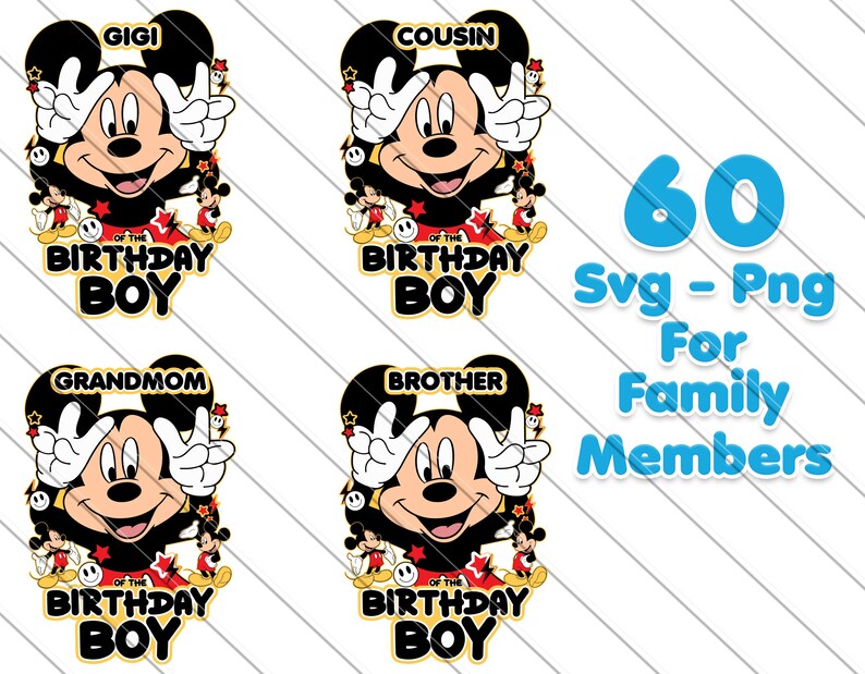 Oh Twodles Birthday SVG Bundle: Matching Family Mickey Mouse 2nd ...
