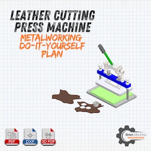 Leather Cutting Press Machine V1 - Ideal for Leather Crafters, Easy to ...