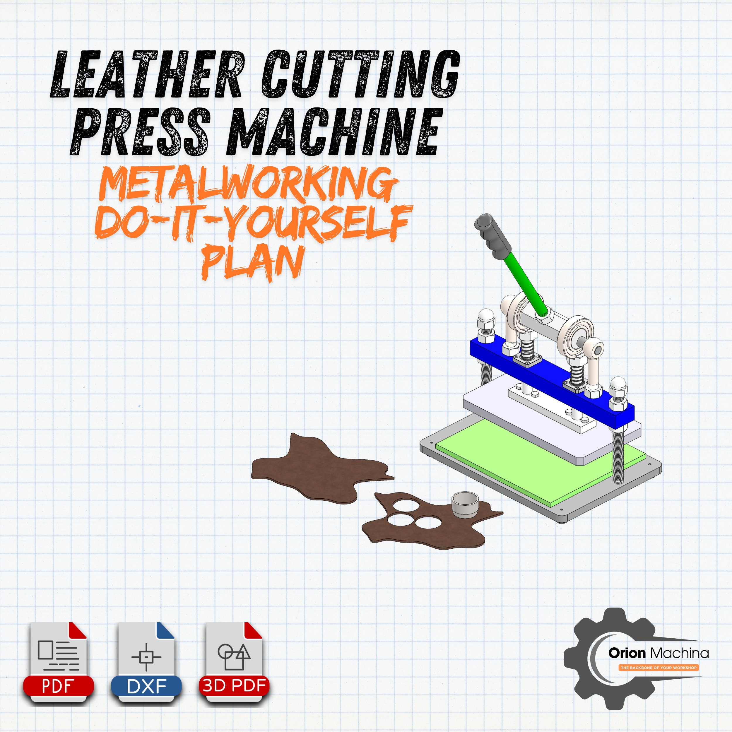 Leather Cutting Press Machine V1 - Ideal for Leather Crafters, Easy to ...