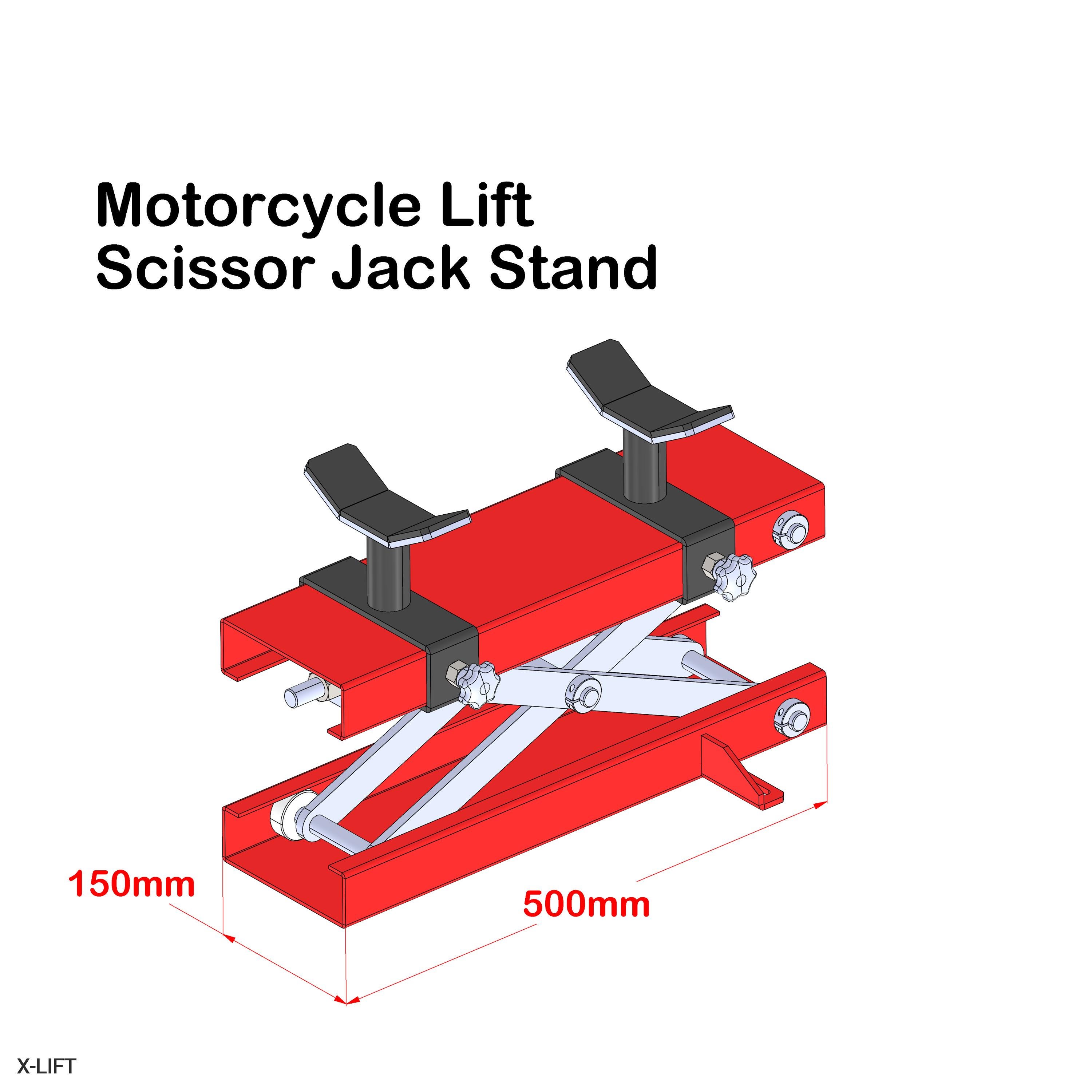 X Lift Plan: DIY Motorcycle & Bicycle Repair Stand (metalwork Plans) - Etsy