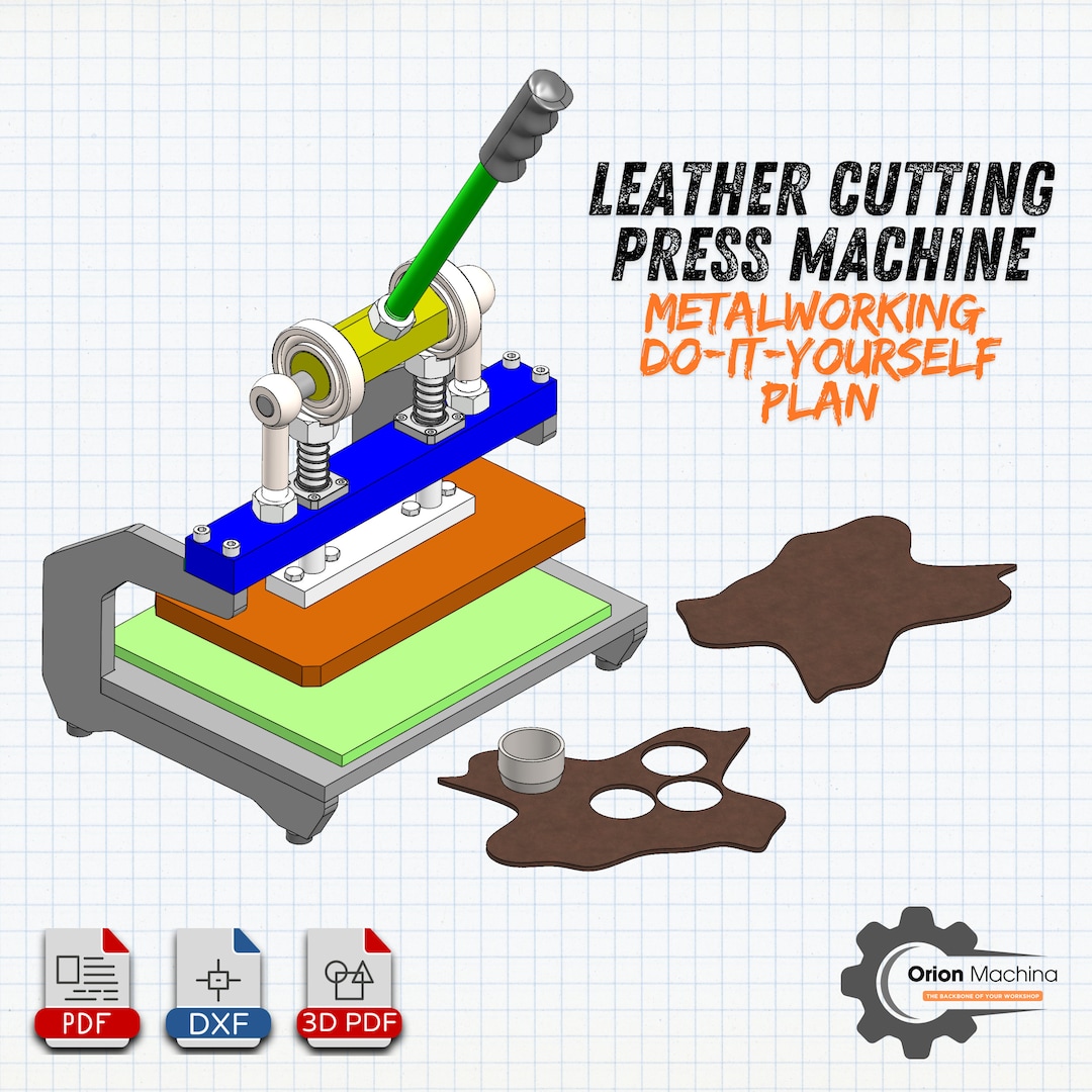 Leather Cutting Press Machine V2: DIY Build Plans (PDF) - Etsy