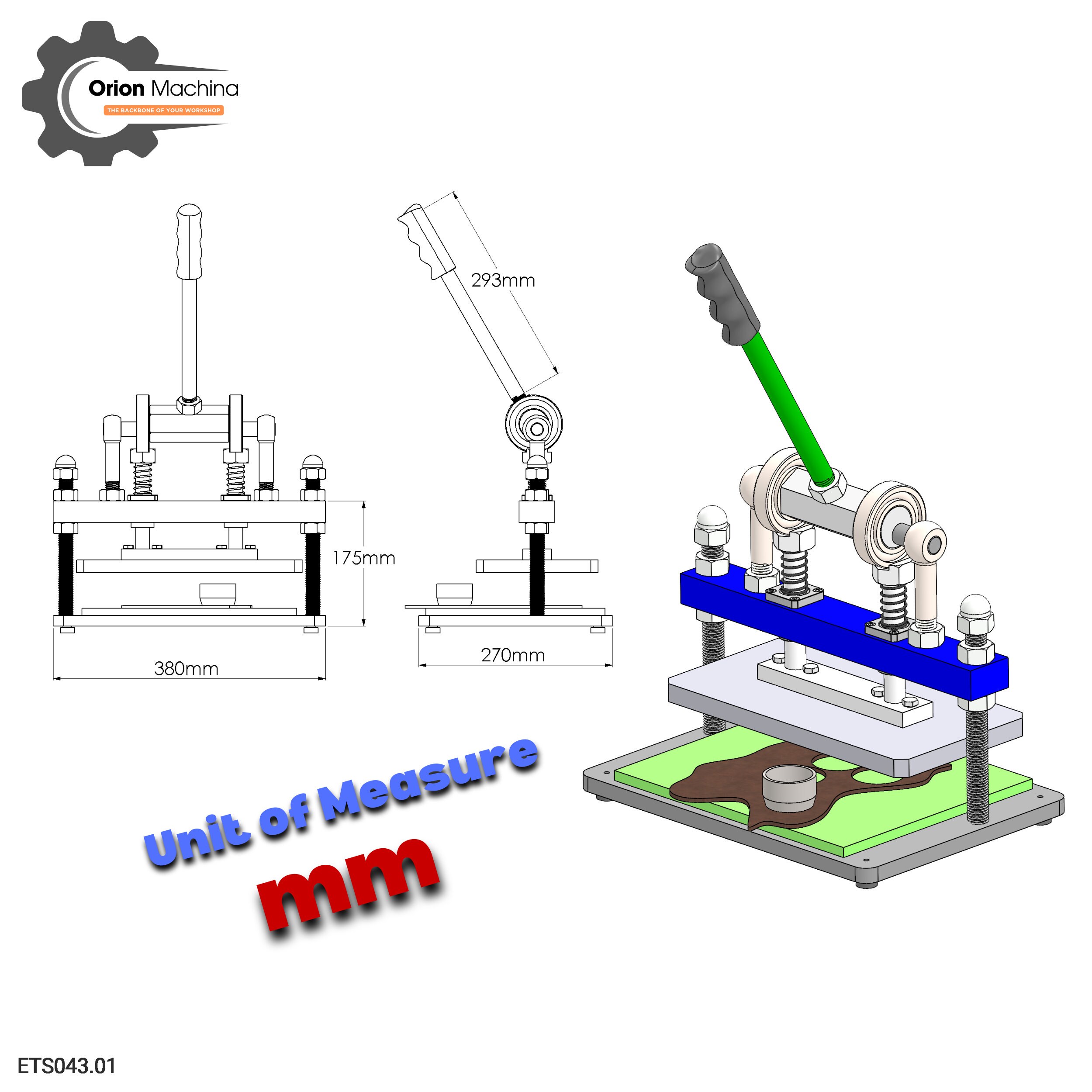 Leather Cutting Press Machine V1 - Ideal for Leather Crafters, Easy to ...