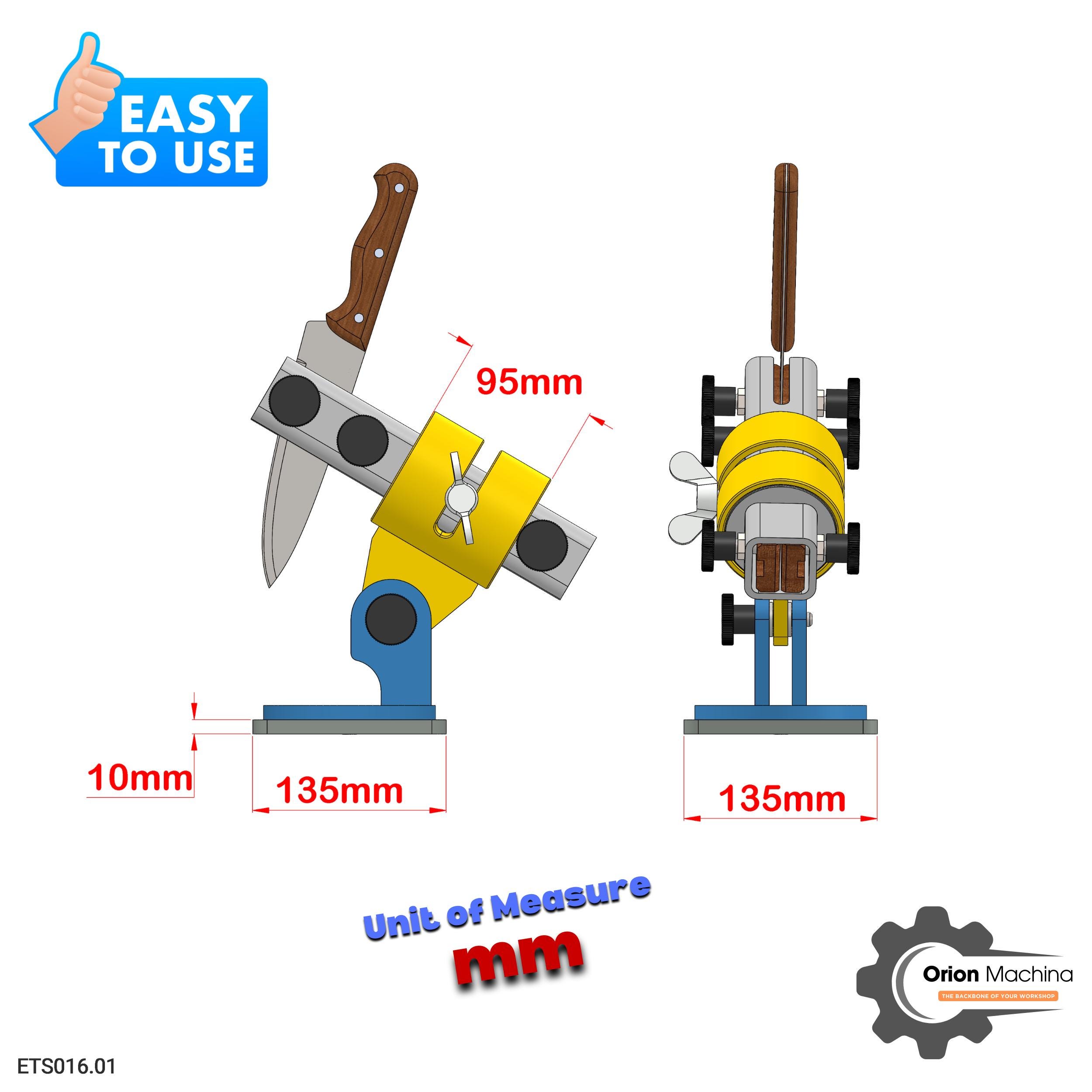 Ultimate 3-axis Knife Vise for Knife Makers - Precision Design, Easy to ...