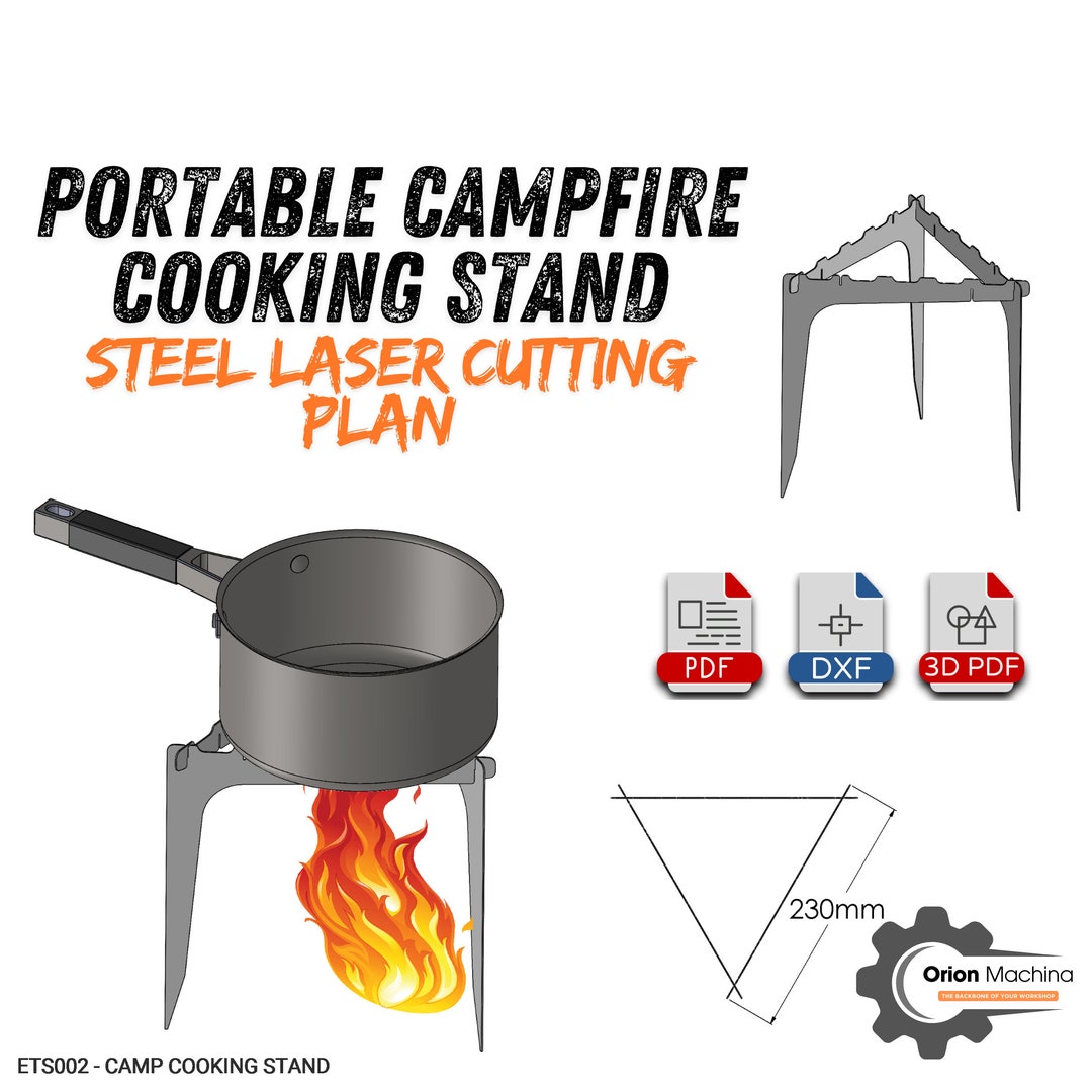 Portable Campfire Cooking Stand Plans - Perfect for Campers Outdoor ...