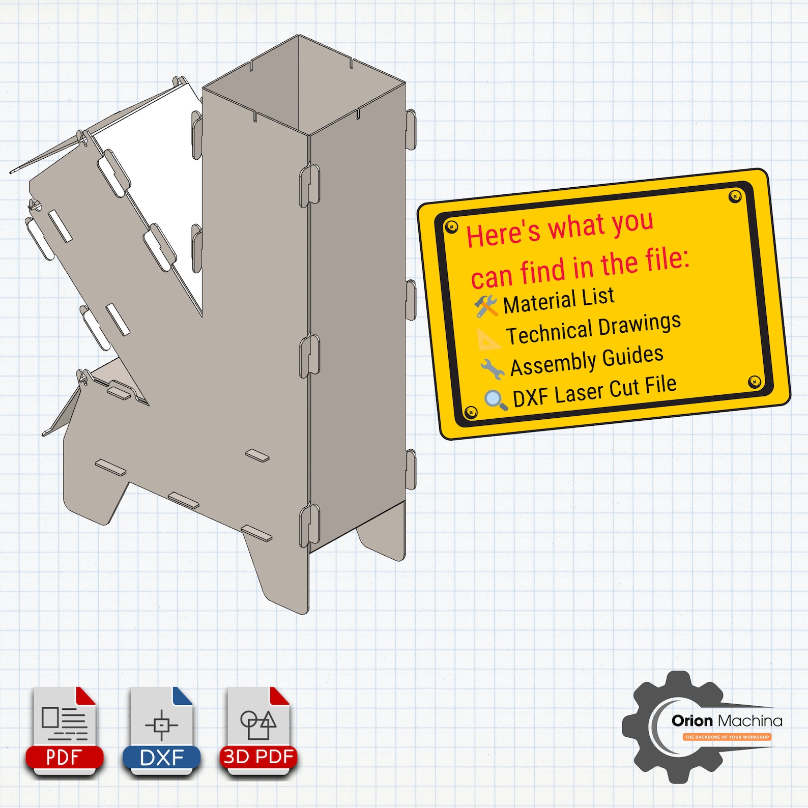 Portable Rocket Stove Plans: Laser-cut Steel Assembly (PDF) - Etsy