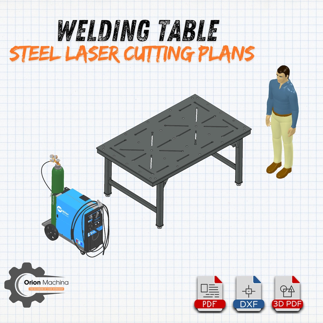 Steel Laser Cut Welding Table Plans – DIY Metalworking Project ...