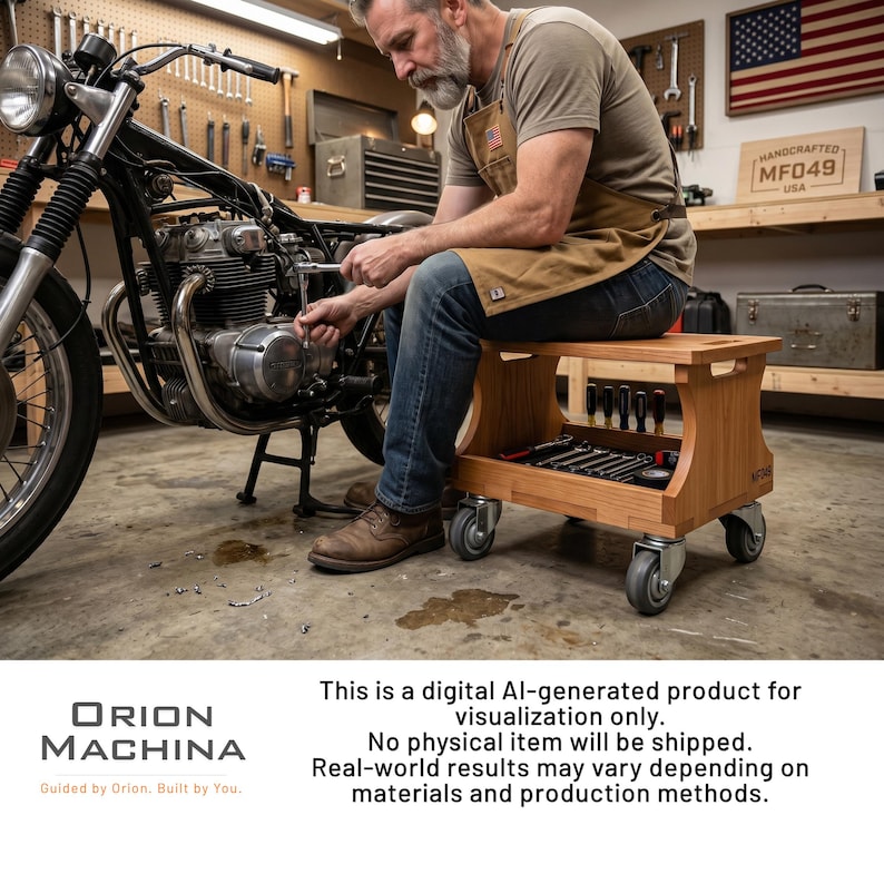 Roll-around Shop Stool Plans | Plywood Mobile Creeper Seat (DXF, PDF ...