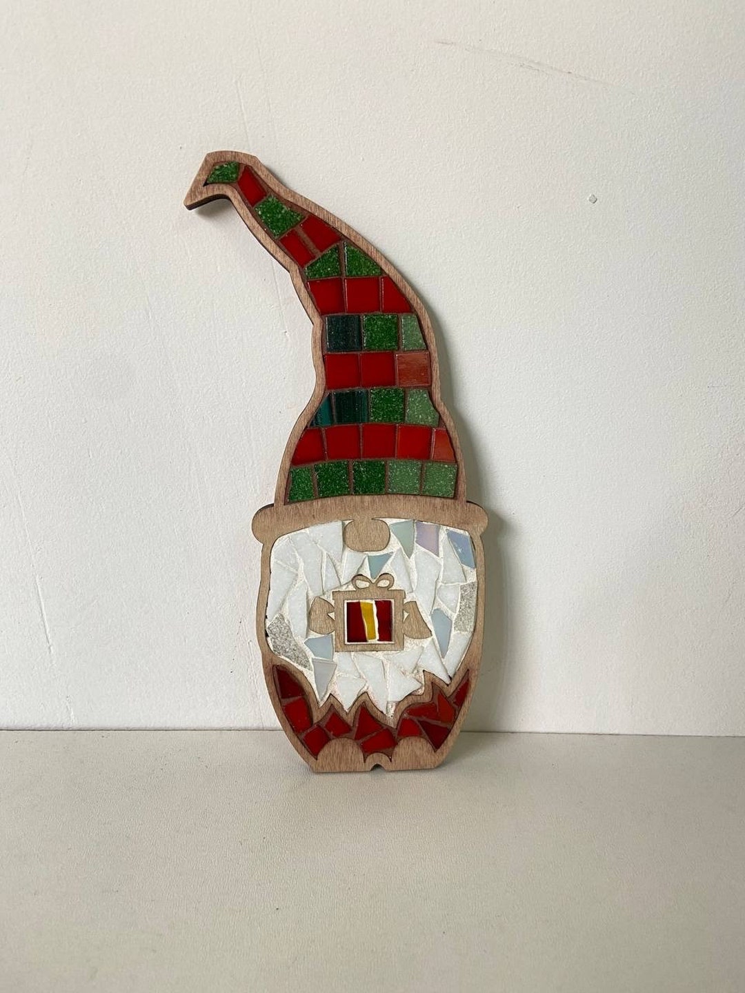 Christmas Gnome Mosaic DIY Kit - Handmade Art Craft - Etsy
