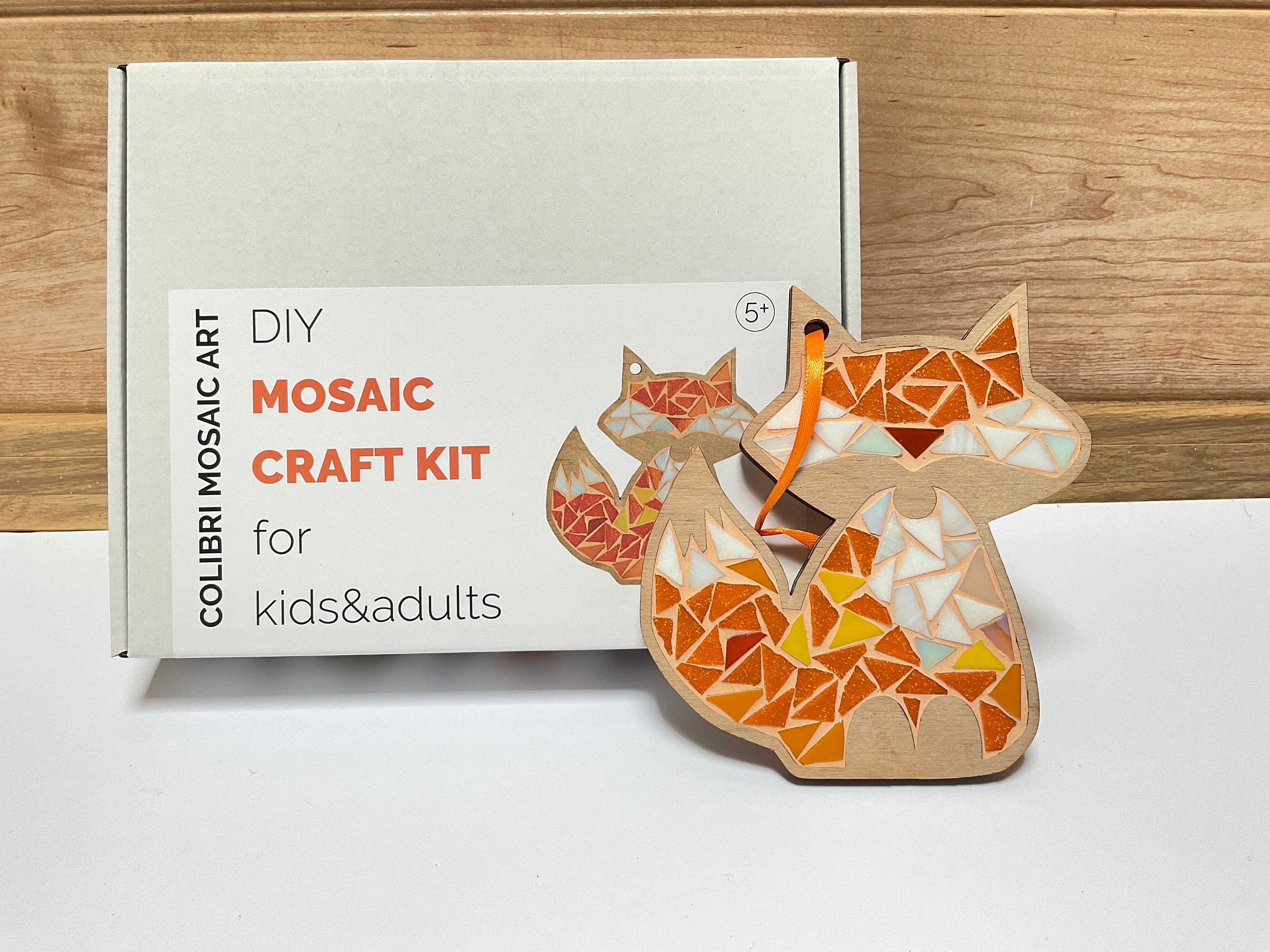 Red Fox DIY Mosaic Kit: Handmade Decor Craft - Etsy