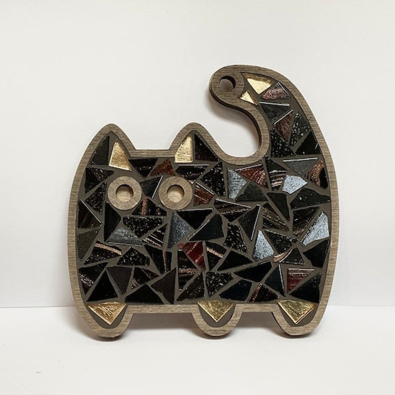 Black Cat DIY Mosaic Kit Craft Kit Box Kitten Craft for Kids - Etsy