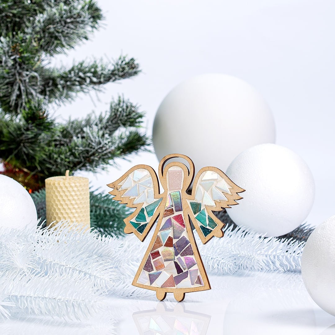 Lilac Purple Turquoise Angel Mosaic DIY KIT Angel ART Kit Diy - Etsy