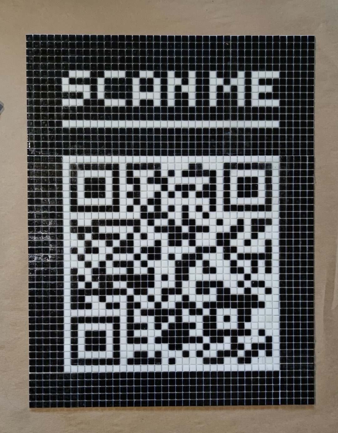 QR Code Mosaic Wall Decor Custom Mosaic Picture - Etsy