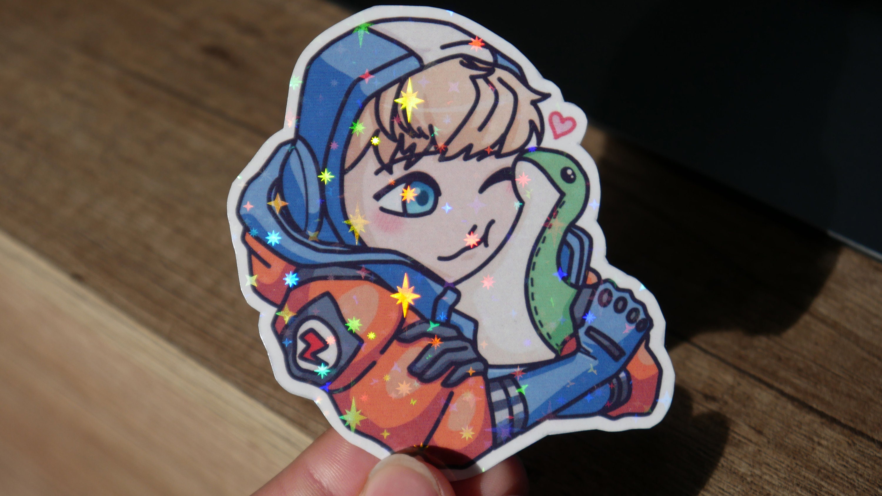 Wattson Hugging Nessie Apex Legends Sticker Holographic - Etsy