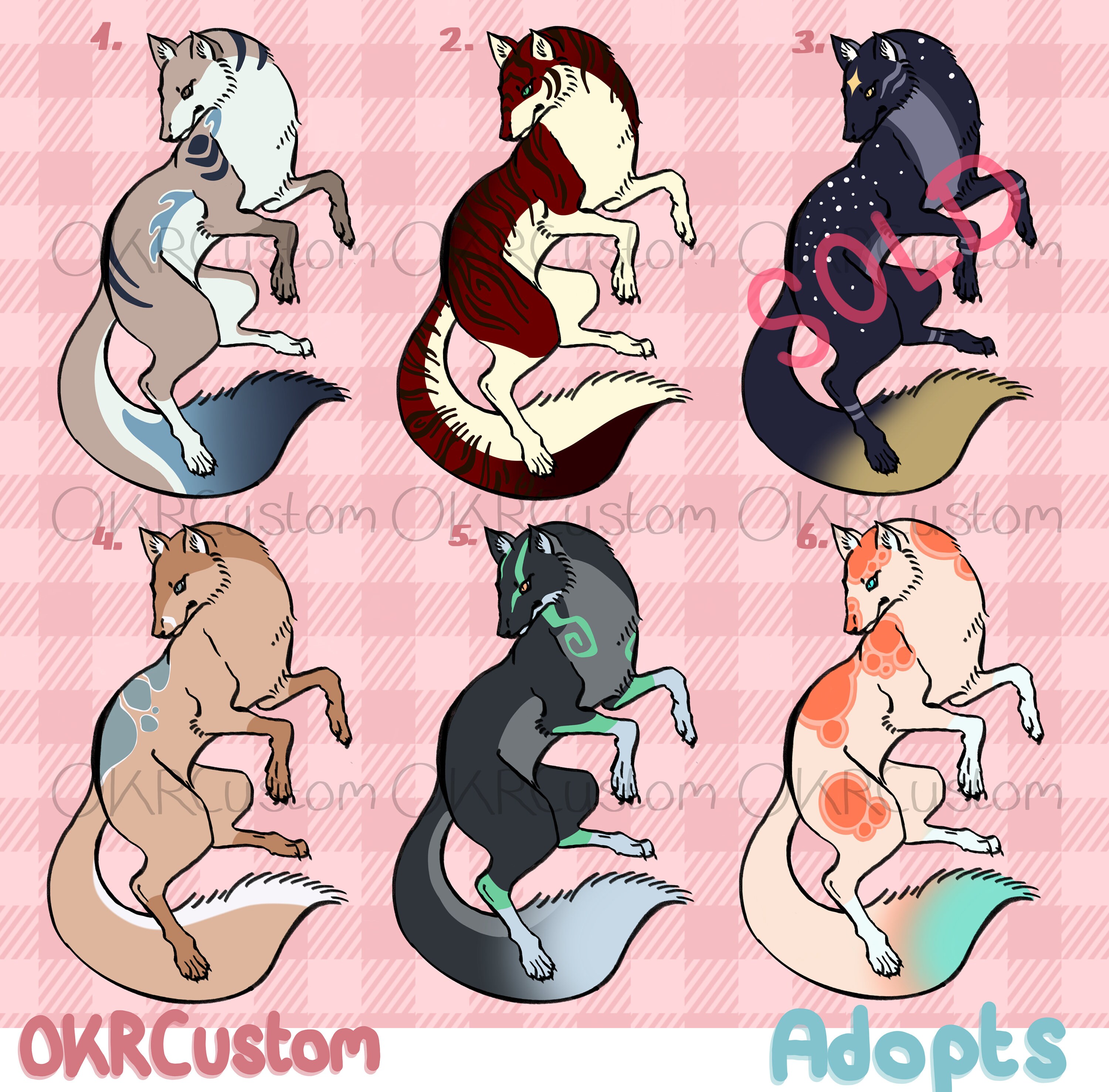 RESTOCK Fox Feral Furry Fursona Adoptable monthly Reroll - Etsy